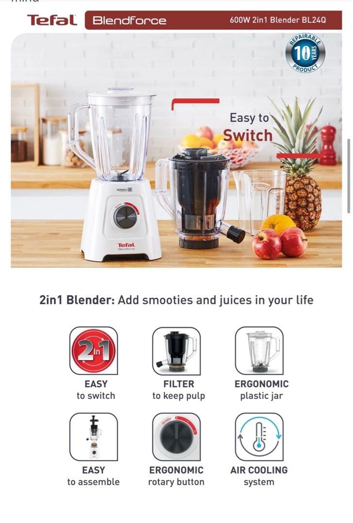 Tefal Blendforce 2in1, TV & Home Appliances, Kitchen Appliances, Juicers, Blenders & Grinders on ...