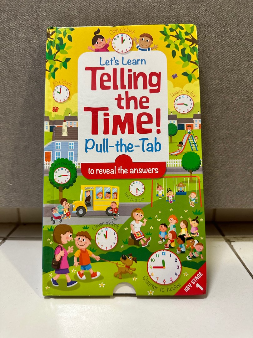 Telling the Time! Pull-the-tab book, Hobbies & Toys, Books & Magazines ...