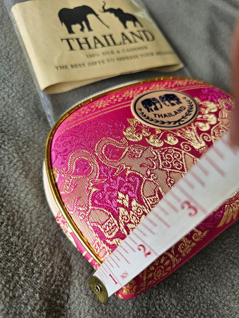 Thai silk pouch, Women's Fashion, Bags & Wallets, Purses & Pouches on ...