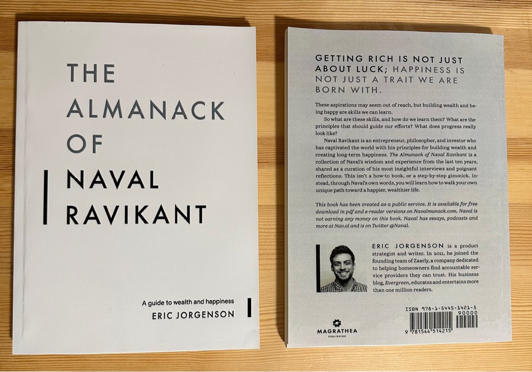 THE ALMANACK OF NAVAL RAVIKANT by Eric Jorgenson, Hobbies & Toys, Books ...