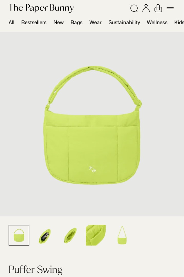 The Paper Bunny The Puffer Swing, Women's Fashion, Bags & Wallets ...