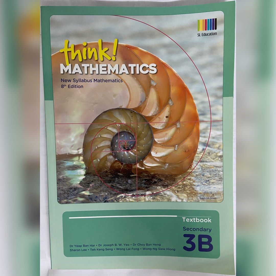 Think! Mathematics Secondary Express Textbook 3B (8E), Hobbies & Toys ...