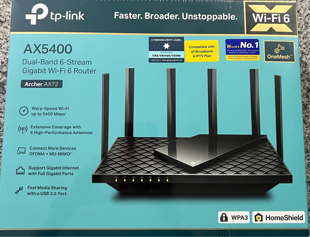 TP link AX5400 Router, Computers & Tech, Parts & Accessories ...