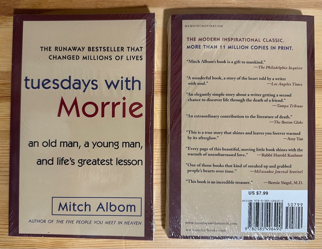 TUESDAYS WITH MORRIE By Mitch Albom, Hobbies & Toys, Books & Magazines ...