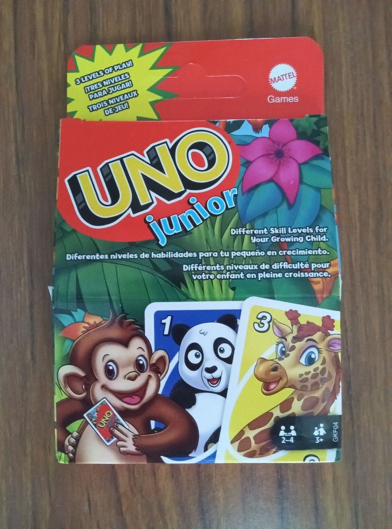 UNO Junior Card Game For Kids, Hobbies & Toys, Toys & Games on Carousell
