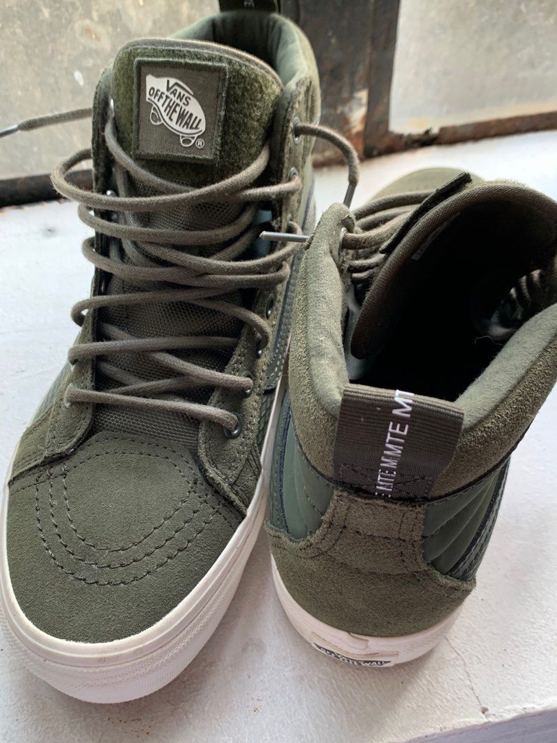 Vans Sk8-Hi MTE All Weather Olive Green Ultracush, Men's Fashion ...