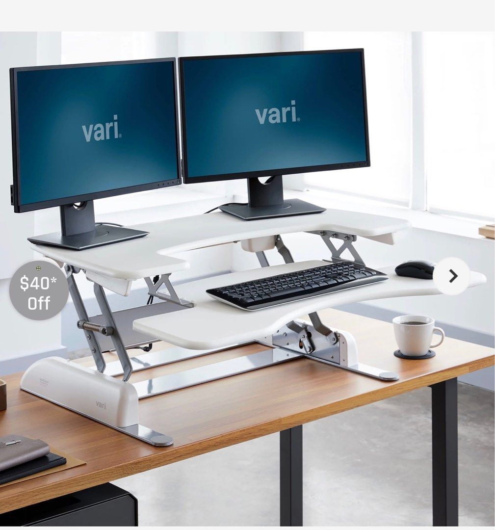 Varidesk Pro Plus 36 (White), Furniture & Home Living, Furniture ...