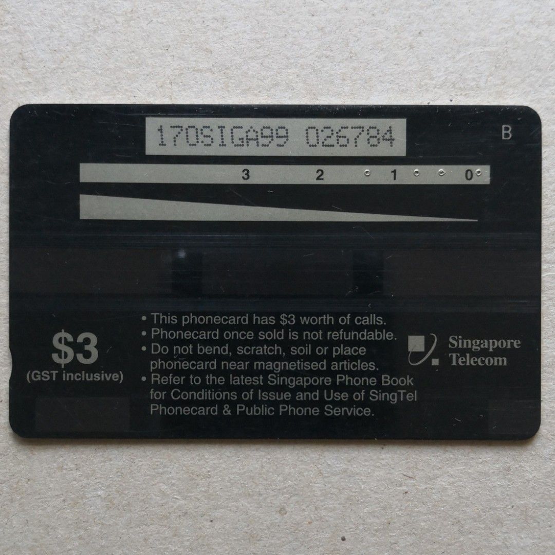 Vintage Used Singapore Telecom Phone Card - Home is Where is The Heart ...
