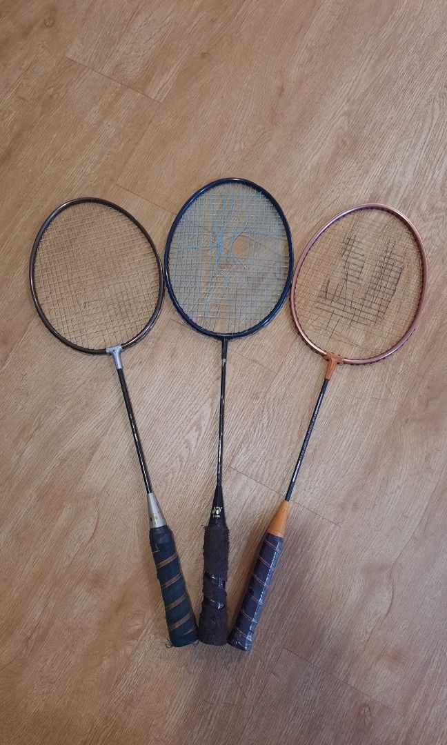 Vintage Yonex and Yamasaki Badminton Rackets, Sports Equipment, Sports & Games, Racket & Ball ...