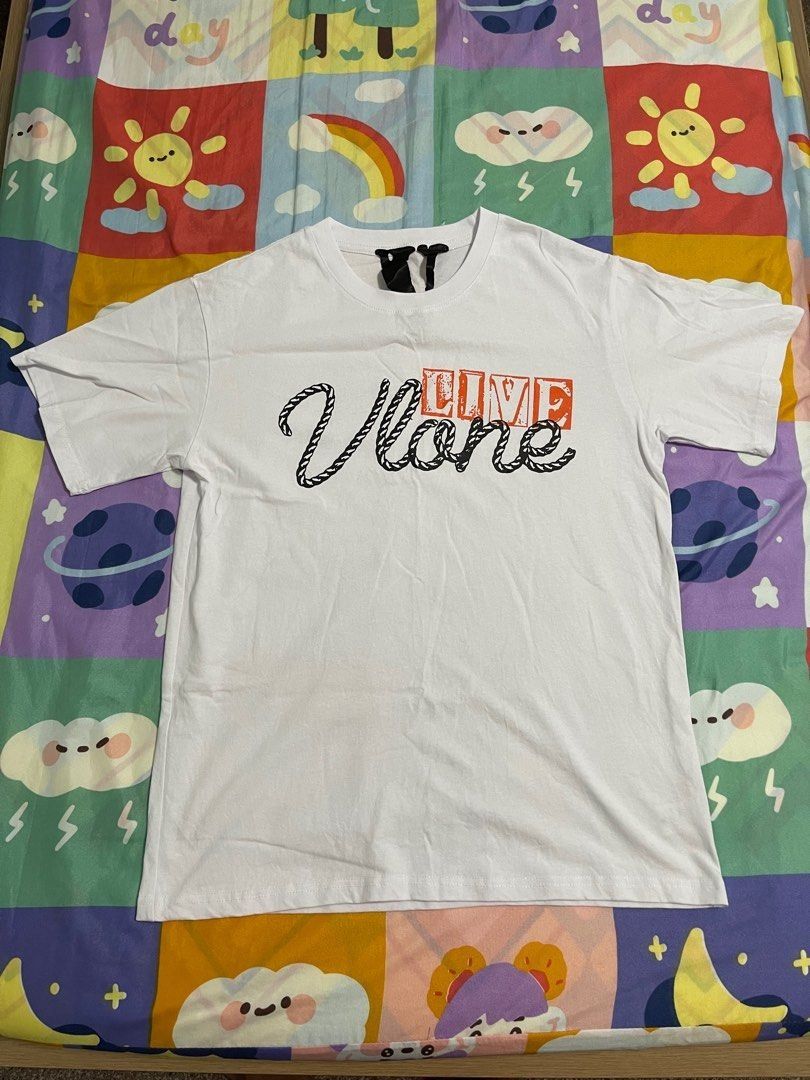 VLONE x ASAP ROCKY Cursive Rope Shirt, Men's Fashion, Tops & Sets ...