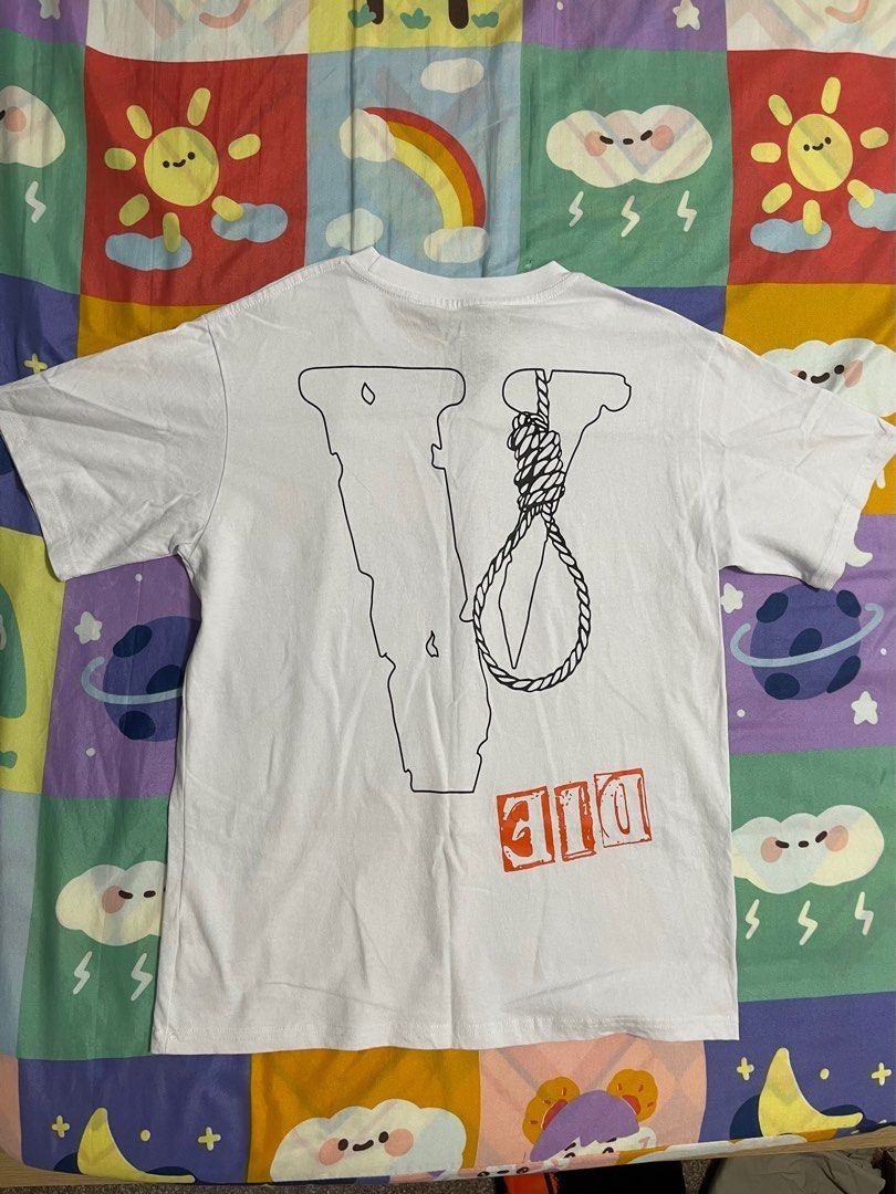 VLONE x ASAP ROCKY Cursive Rope Shirt, Men's Fashion, Tops & Sets ...