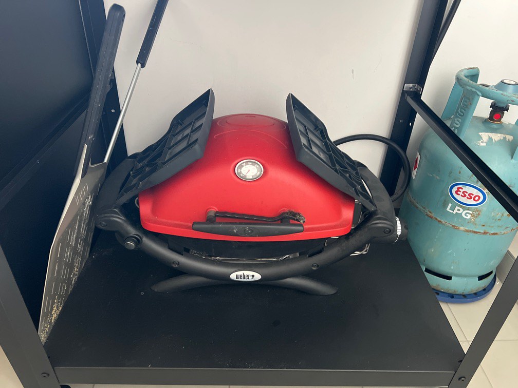 Weber Q1250 Portable Gas Grill (Red), TV & Home Appliances, Other Home ...