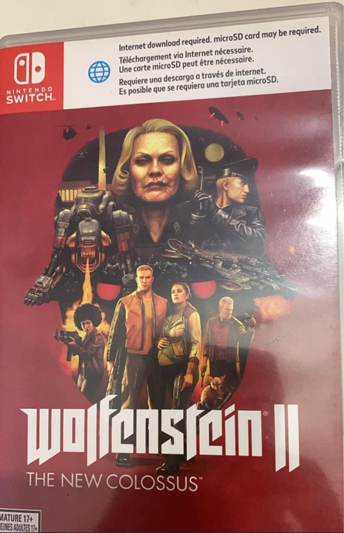 Wolfenstein 2 switch game for sale, Video Gaming, Video Games, Nintendo on Carousell