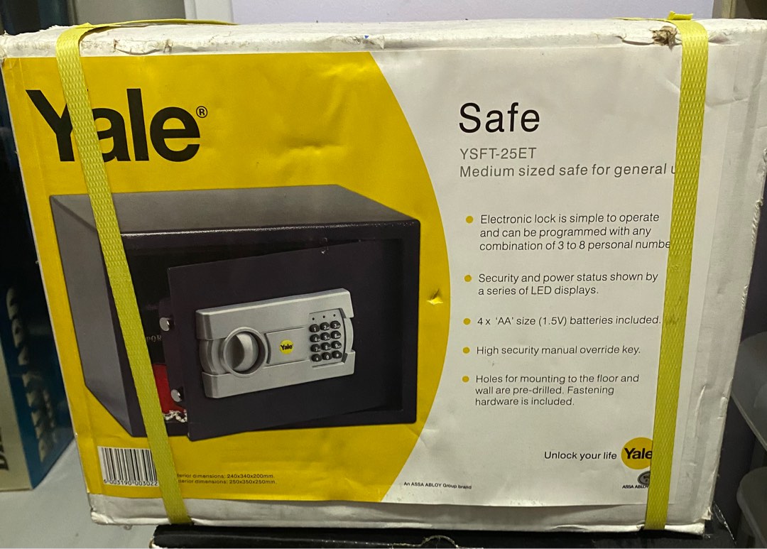 Yale Essential Safe YSFT-25ET, Furniture & Home Living, Security ...