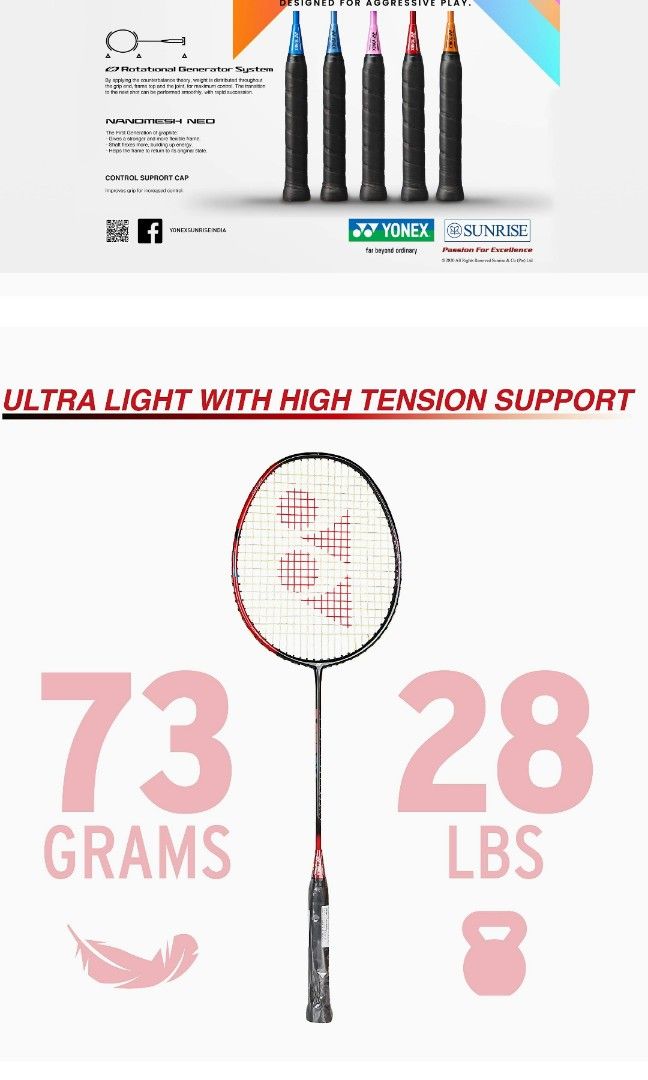 Yonex Smash racket, Sports Equipment, Sports & Games, Racket & Ball ...