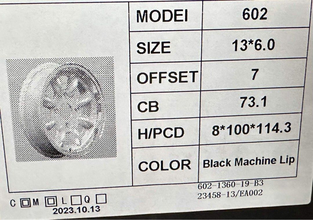 13” R1 Banana Type Mags 4Holes Pcd 100-114 Brandnew, Car Parts ...