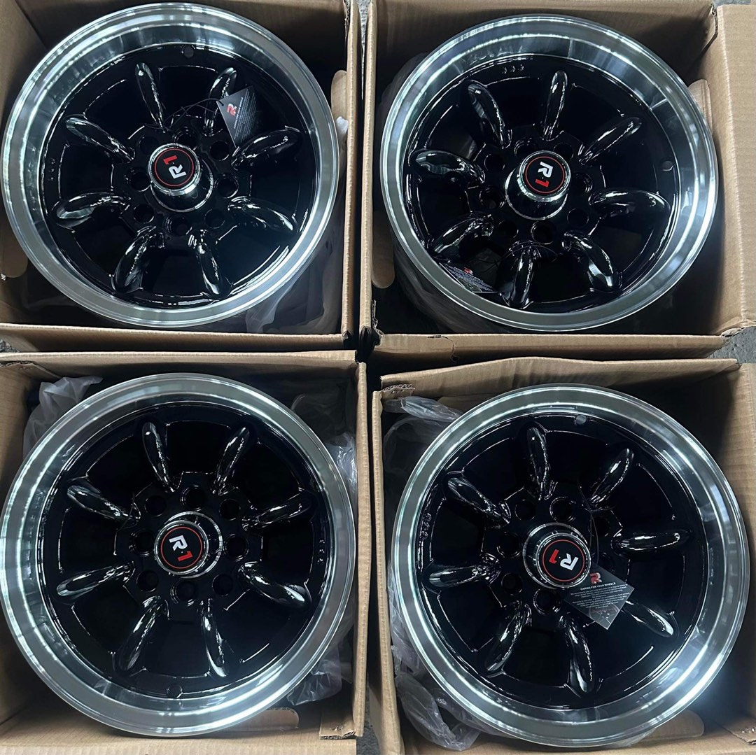 13” R1 Banana Type Mags 4Holes Pcd 100-114 Brandnew, Car Parts ...