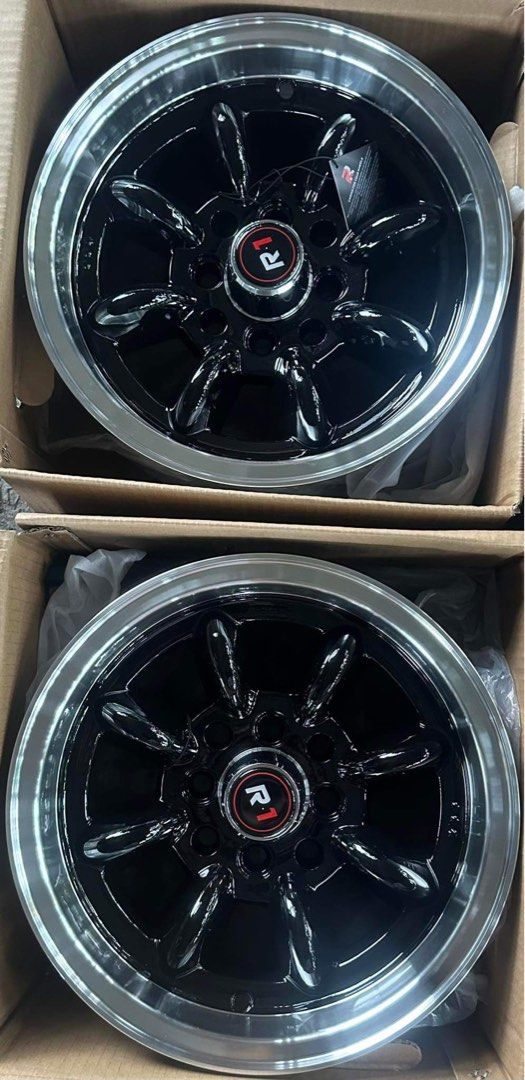 13” R1 Banana Type Mags 4Holes Pcd 100-114 Brandnew, Car Parts ...