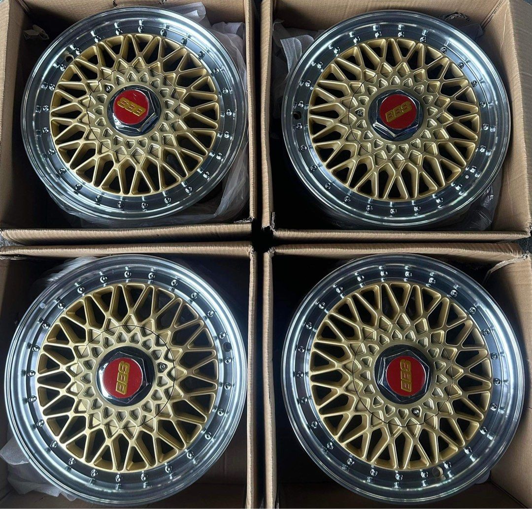 14” BBS RS design mags 5Holes pcd 100-114 Brandnew, Car Parts ...