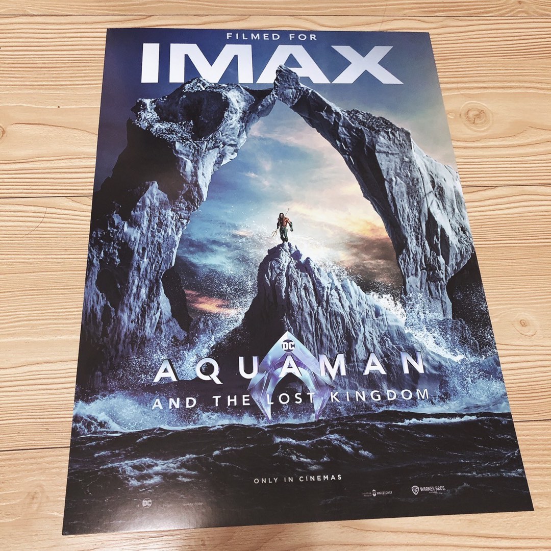 水行俠2 A3 IMAX 海報 特典 電影 失落王國 aquaman, 書籍、休閒與玩具, 收藏、紀念品, 印刷物、郵票在旋轉拍賣