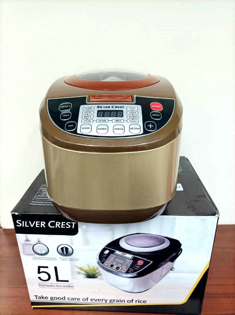 5L Silver Crest Electric Rice Cooker, 家庭電器, 廚房電器, 鍋具 - Carousell