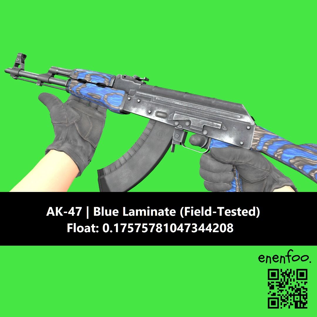 AK-47 BLUE LAMINATE FT FIELD TESTED AK47 CS2 ITEMS SKINS KNIFE CSGO ...