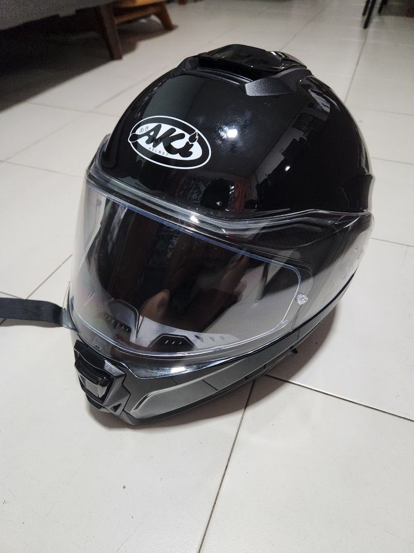 Aki full face helmet L and XXL, Motorcycles, Motorcycle Apparel on ...