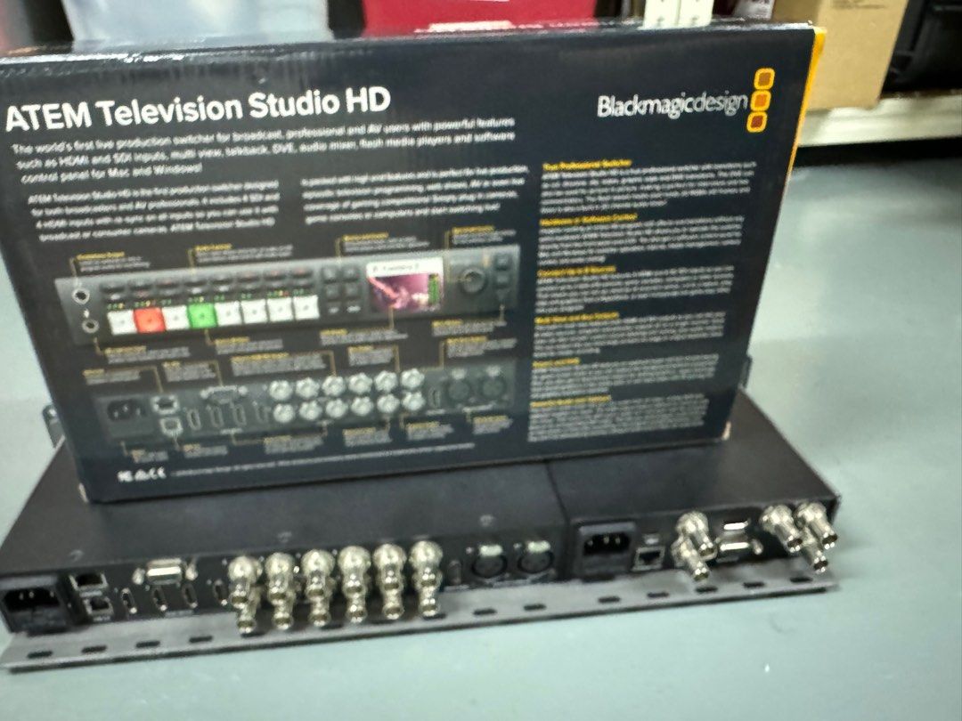 Atem Television Studio HD w Hyperdeck Mini Studio Recorder, Computers ...