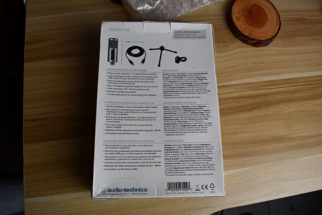 ATR2500 Audio-Technica Cardioid Condenser USB Microphone, Audio ...