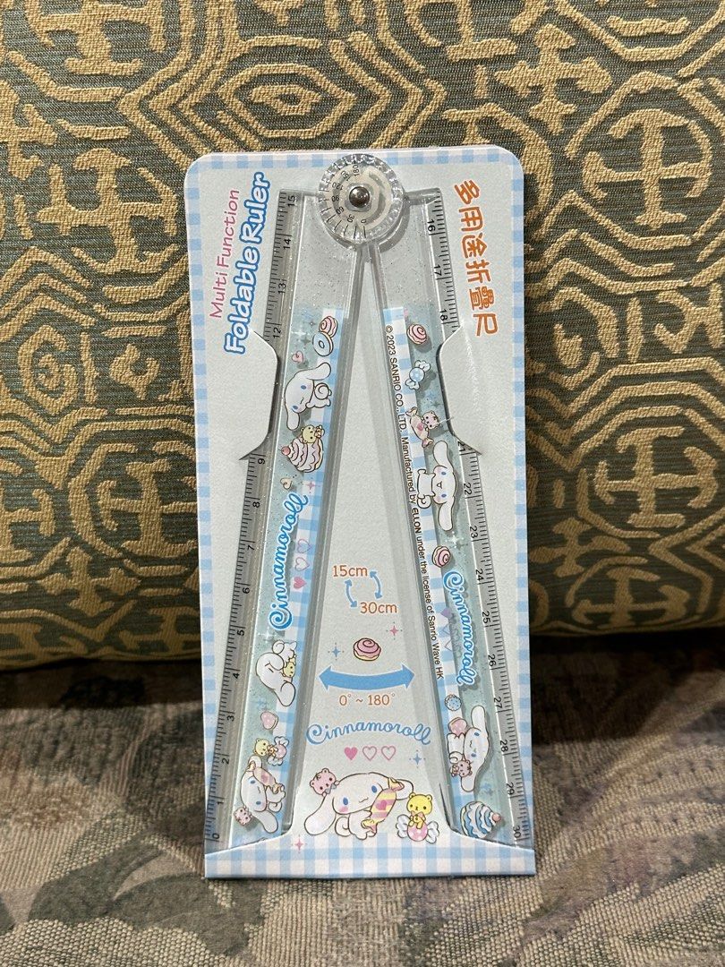 Authentic sanrio cinnamoroll foldable ruler, Hobbies & Toys, Stationary ...