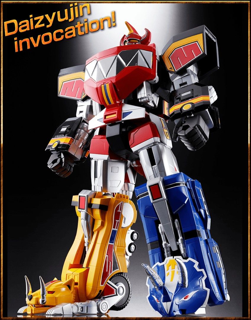 Bandai Soul of Chogokin US Exclusive release GX-72 Daizyuzin & GX-78 Dragon Ceasar, Megazord ...