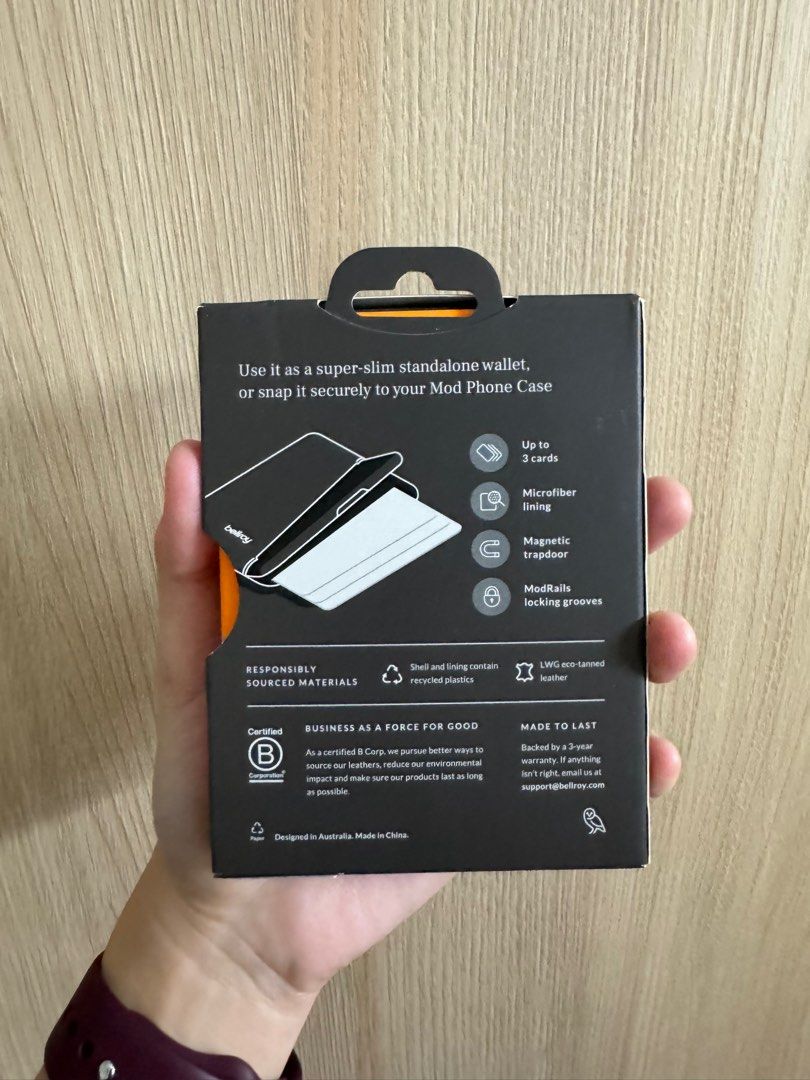 Bellroy Mod Wallet in Stellar Black, Men's Fashion, Watches ...