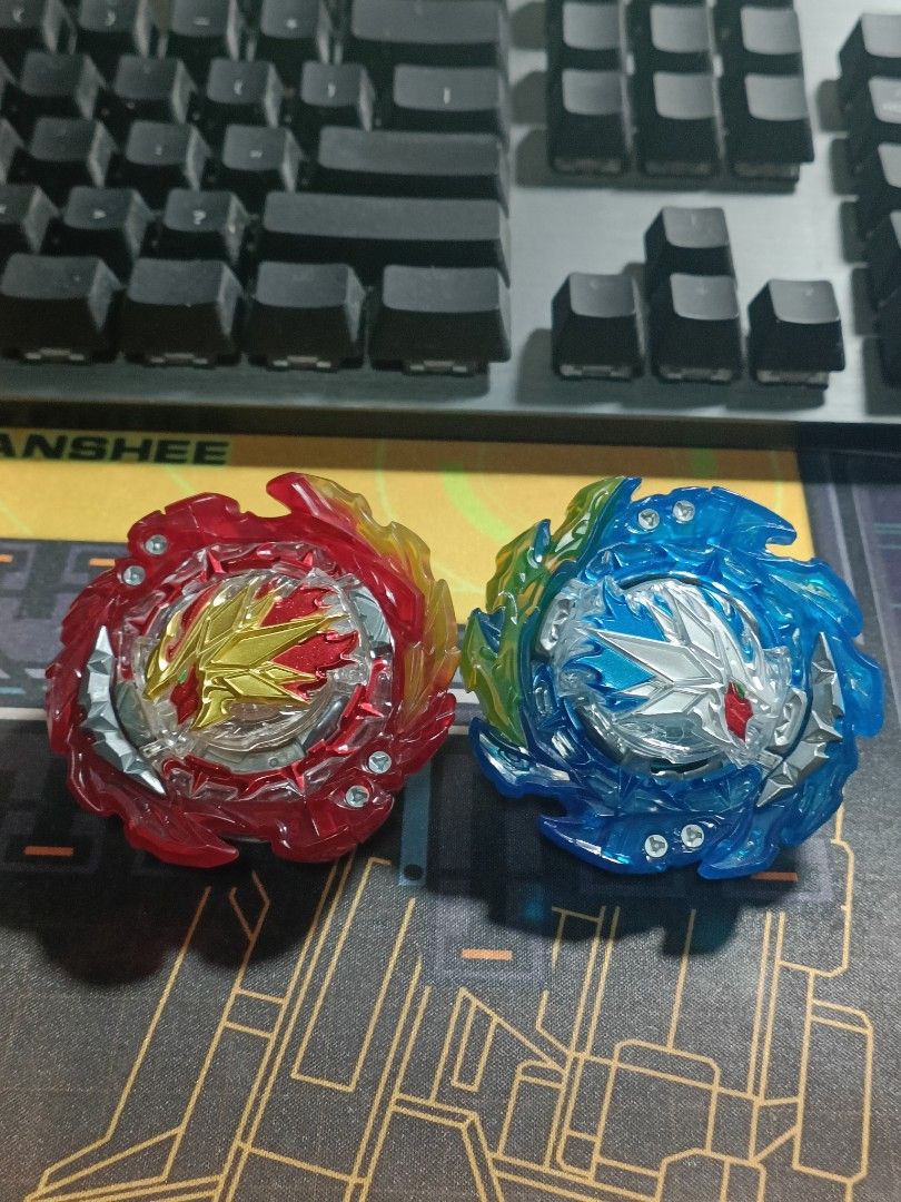 Beyblade Burst DB/BU set Super Hyperion & King Helios MR, Hobbies ...