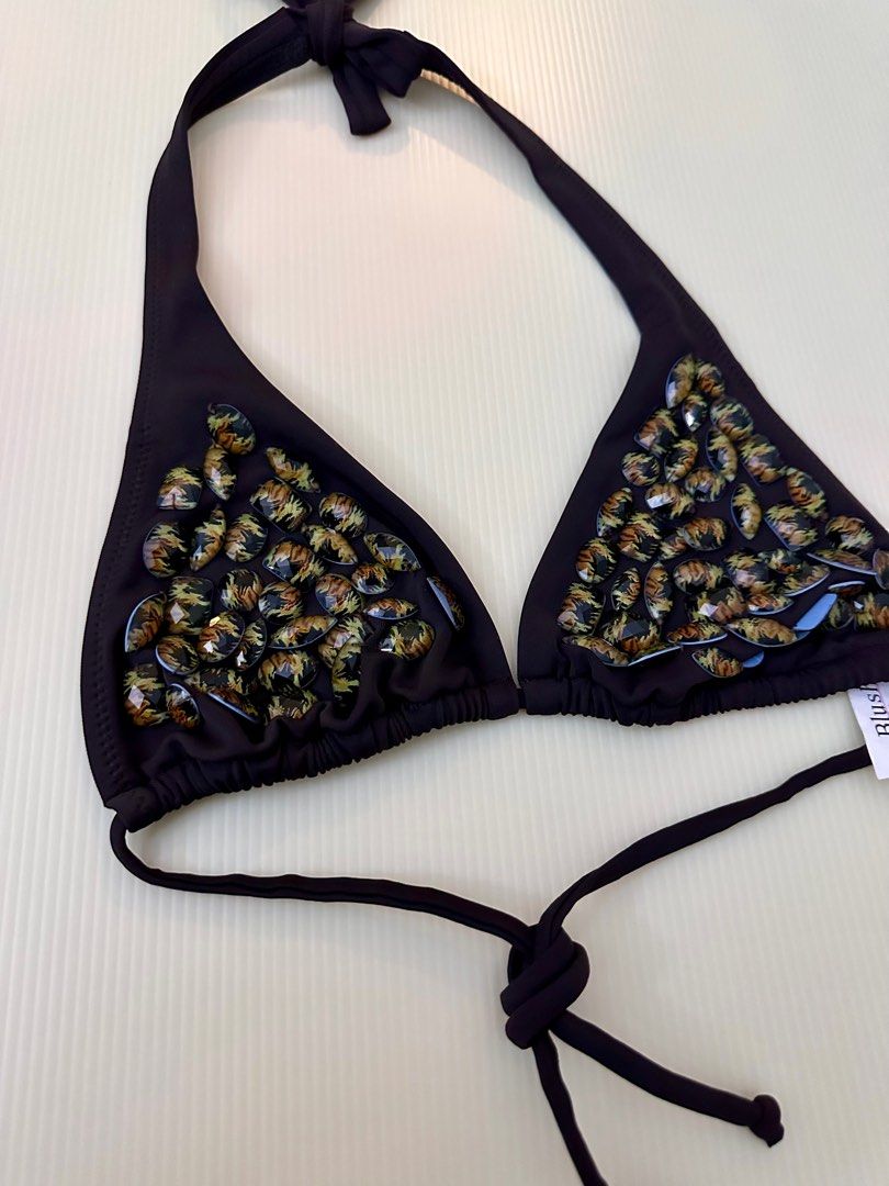 Blush! Print Stone Bra Top, Women's Fashion, New Undergarments ...