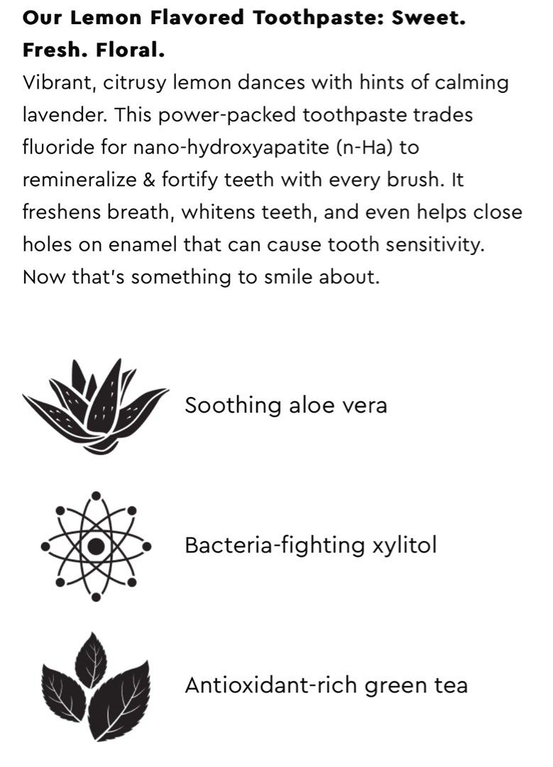 Boka Lemon Lavender Toothpaste, Beauty & Personal Care, Oral Care on ...
