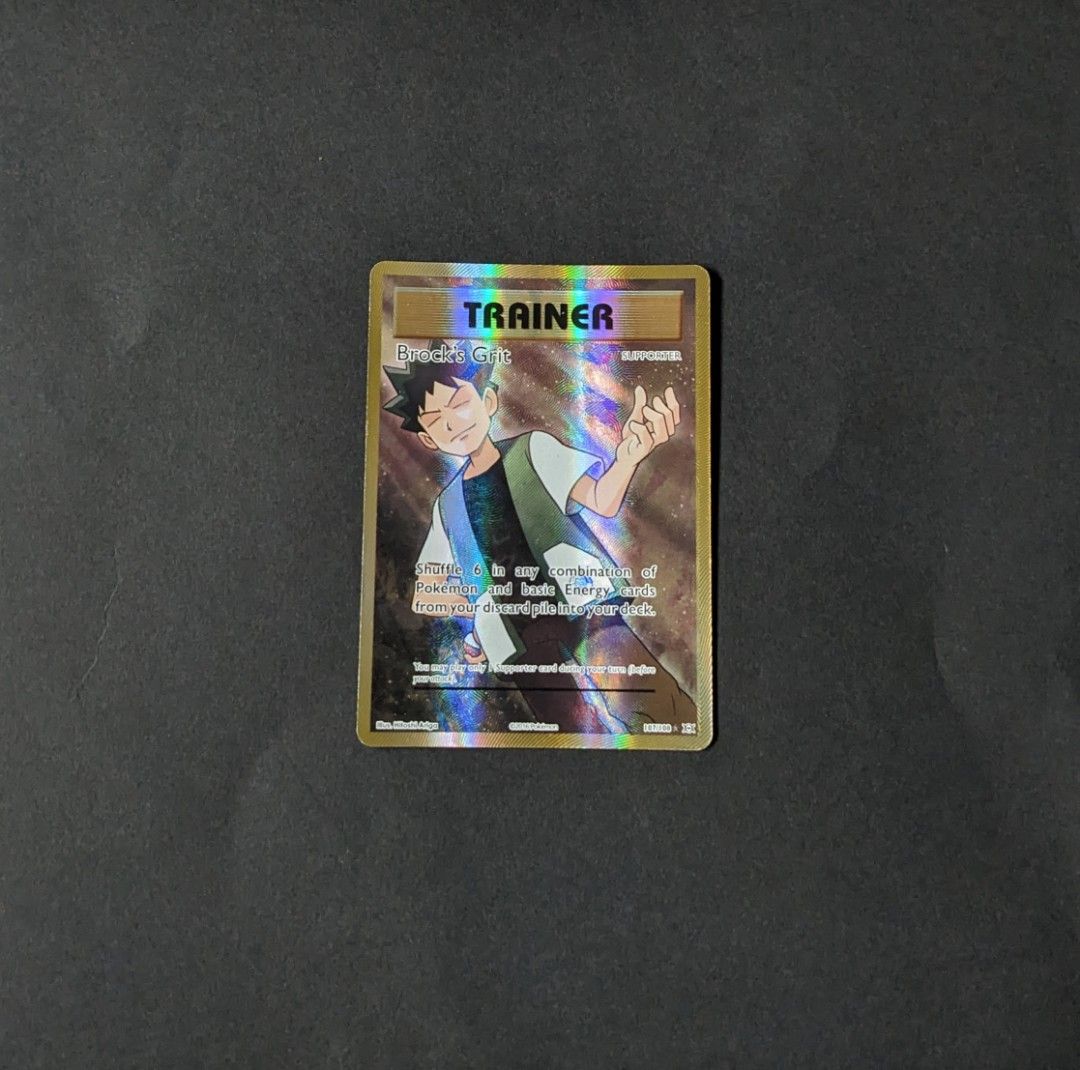 Brock's Grit FA Trainer XY Evolutions Pokemon Card Tcg, Hobbies & Toys ...