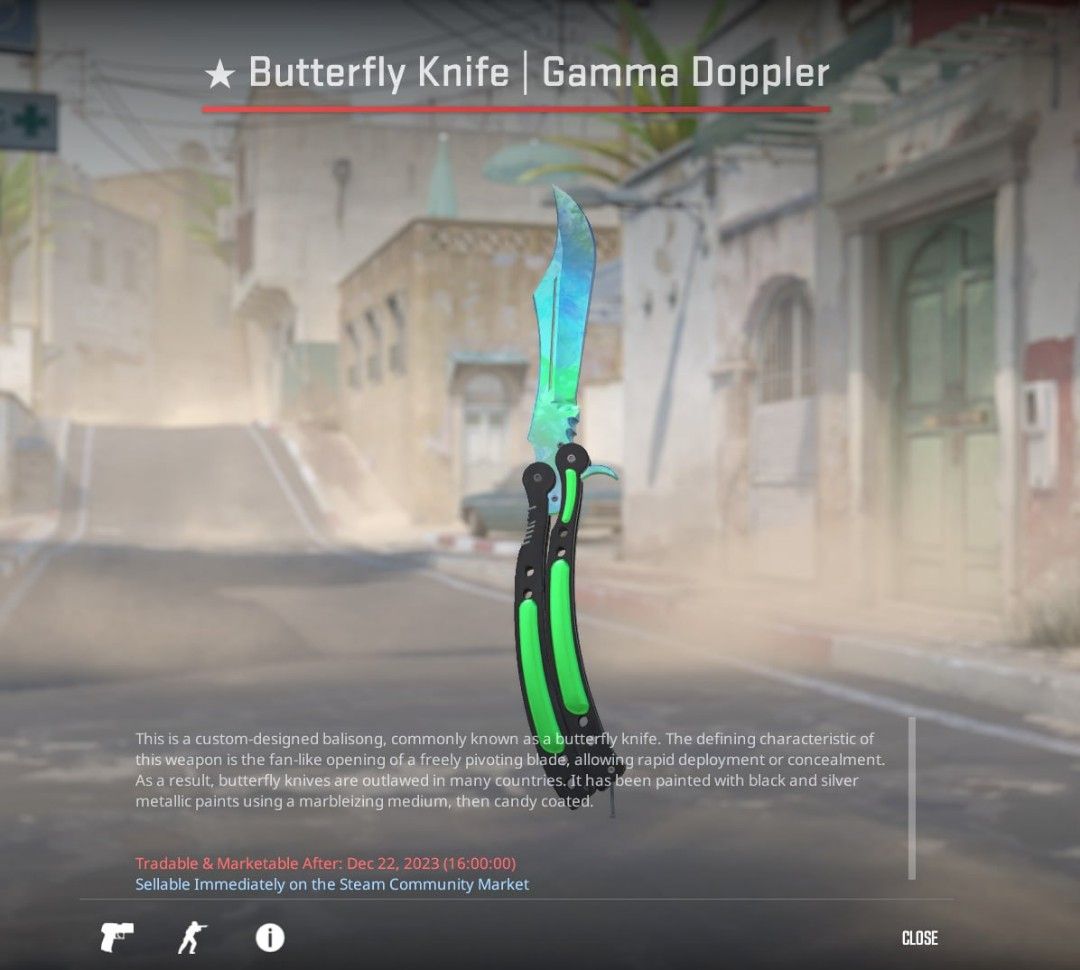 Butterfly Knife | Gamma Doppler Phase 3, Video Gaming, Gaming Accessories, In-Game Products on ...
