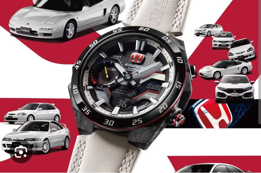 CASIO EDIFICE X HONDA TYPE R ECB-2200HTR-1ADR, Luxury, Watches on Carousell
