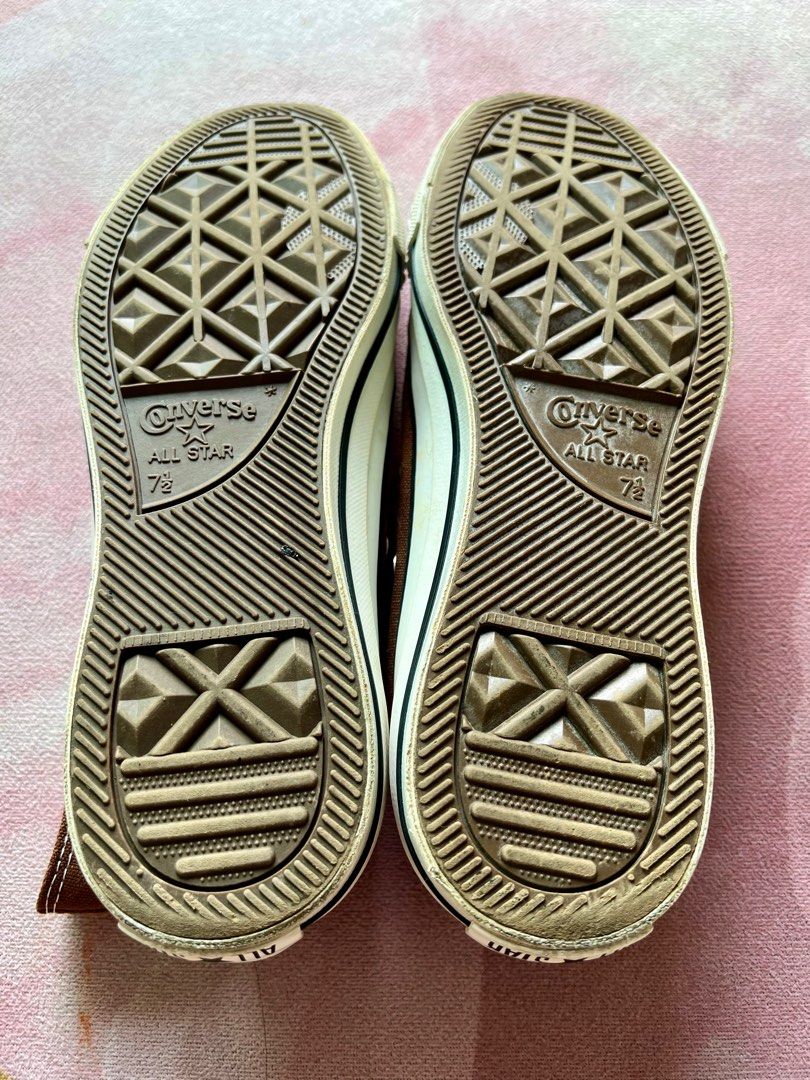 Converse All Stars High Cut Brown, Luxury, Sneakers & Footwear on Carousell