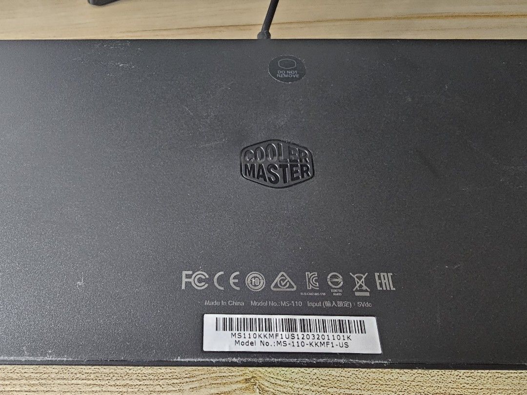 Cooler Master Ms110 Rgb Keyboard Computers And Tech Parts And Accessories Computer Keyboard On