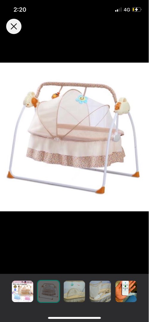 Cradle automatik buaian baby, Babies & Kids, Baby Nursery & Kids ...