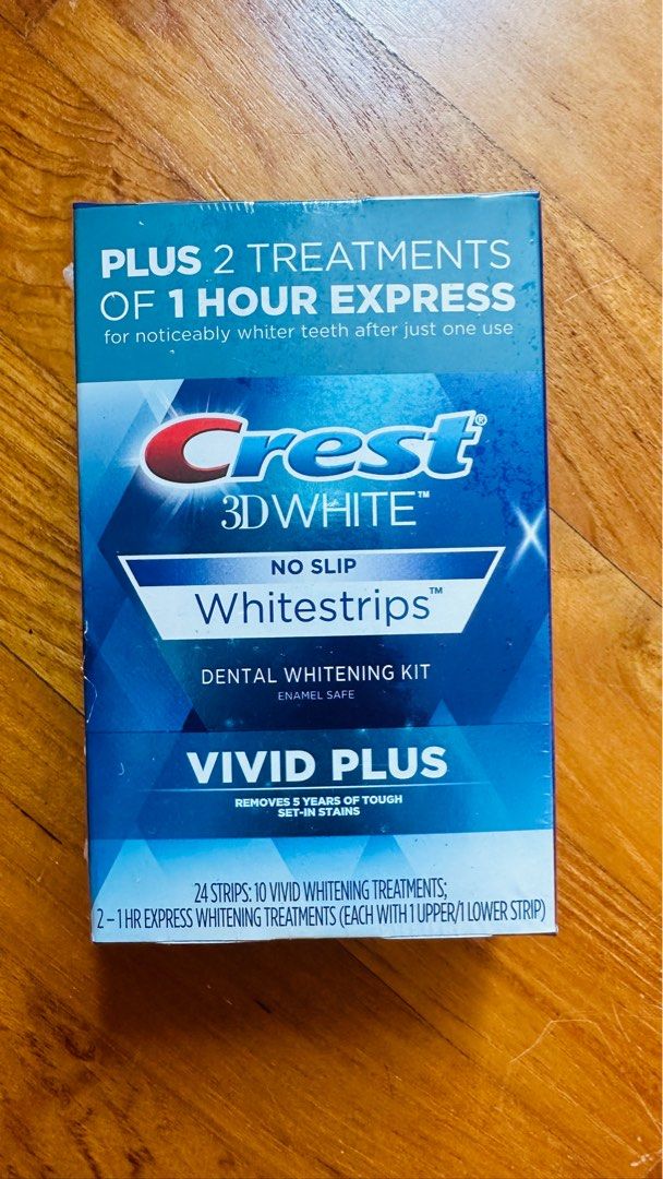 Crest 3D whitestrips vivid plus, Beauty & Personal Care, Oral Care on ...