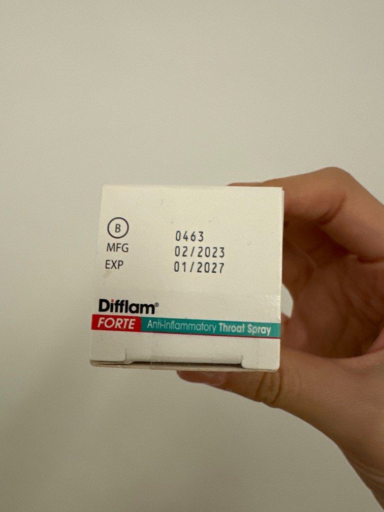 Difflam Forte Anti-Inflammatory Throat Spray, Health & Nutrition ...