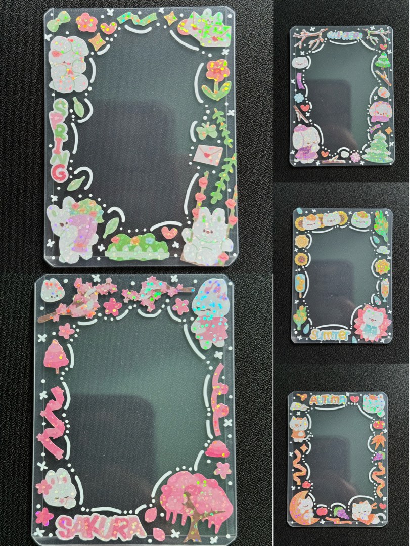 DIY Decorated Toploader, Hobbies & Toys, Stationery & Craft, Handmade ...