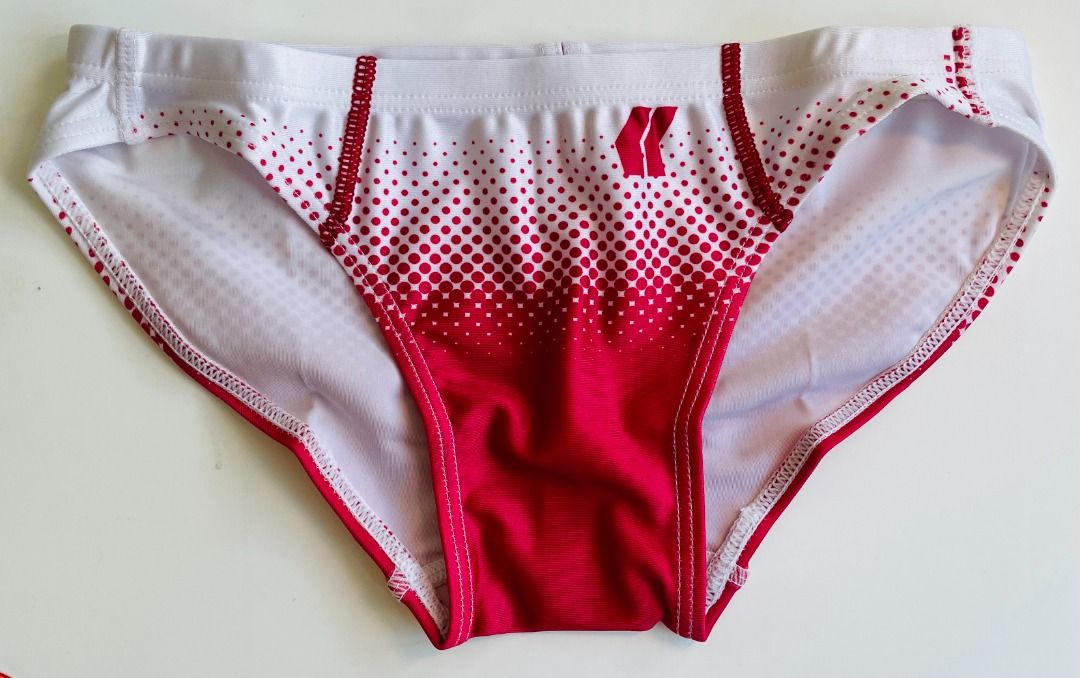 egde splash bikini underwear - white x red - M or L size, Men's Fashion, Bottoms, New Underwear ...