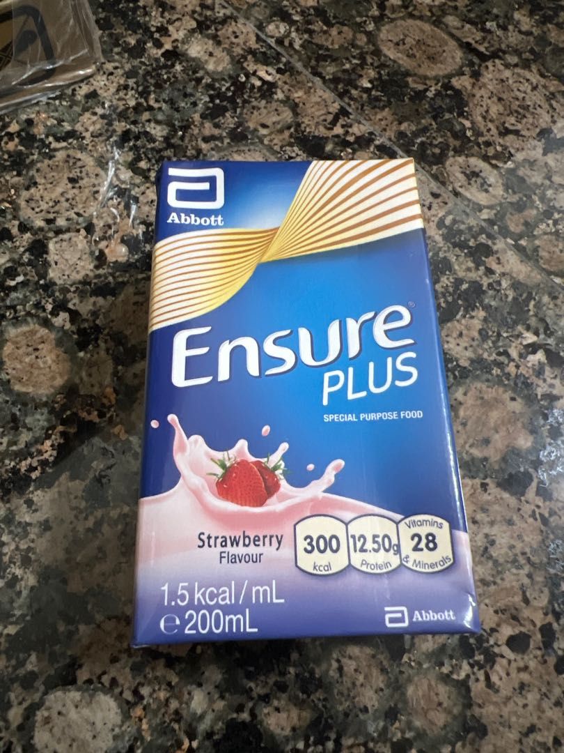 Ensure Plus (Strawberry), Health & Nutrition, Health Supplements ...