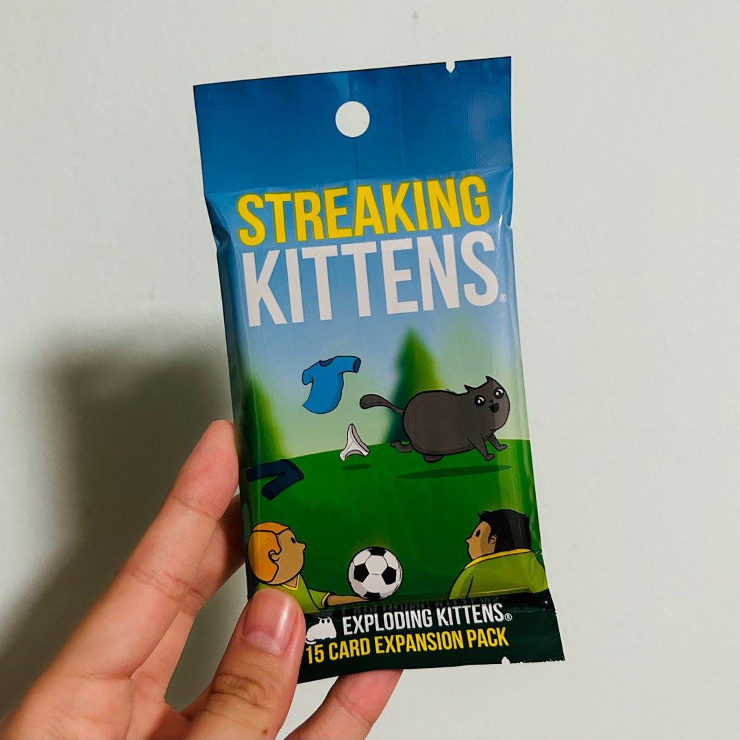 Exploding Kittens Expansion Pack - Streaking Kittens (15 Cards), Hobbies & Toys, Toys & Games on ...