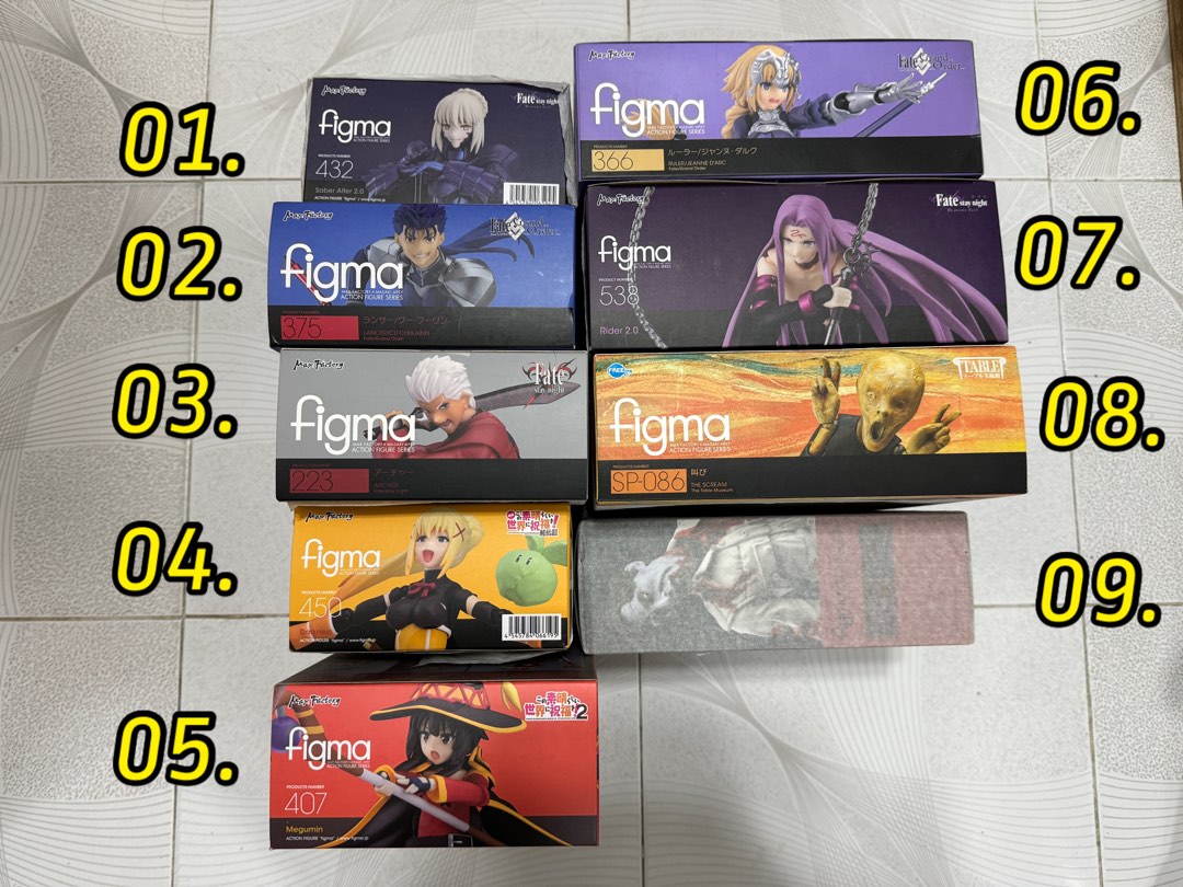 「全清」Figma Fate Grand Order Fate stay night Rider Saber Archer為美好的世界獻上祝福 ...
