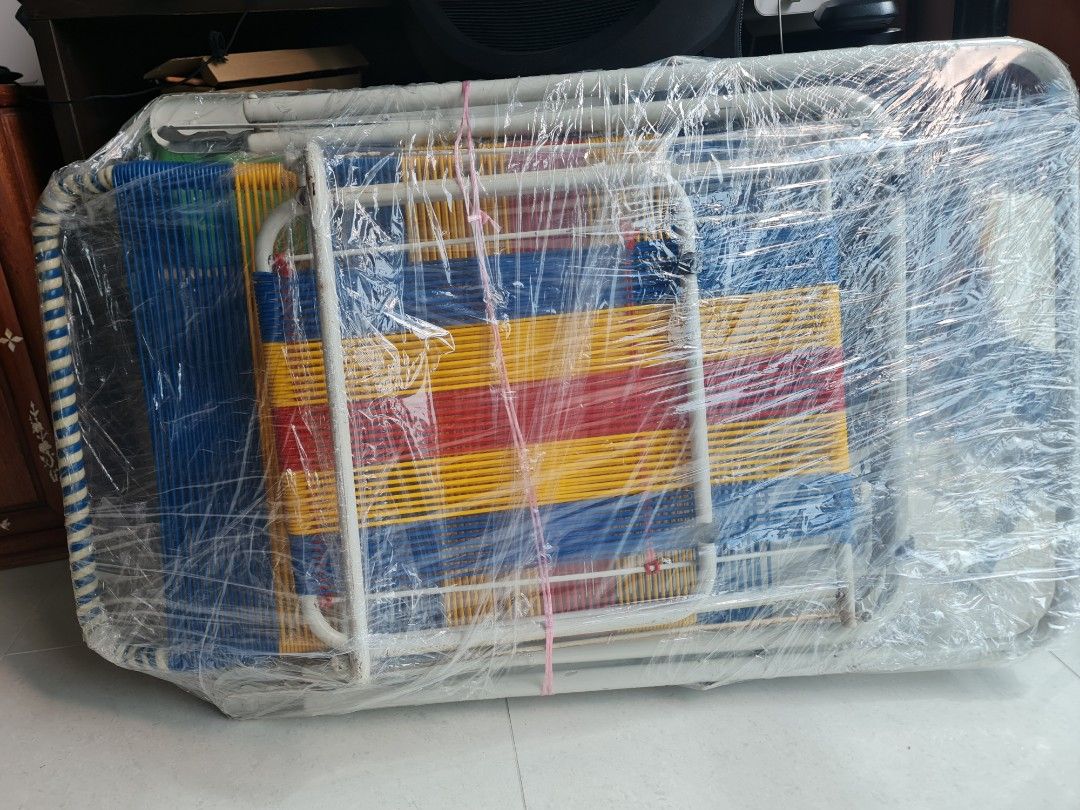 Folding & Washable PVC String Lazy Chair / PVC String Lazy Chair / Easy ...