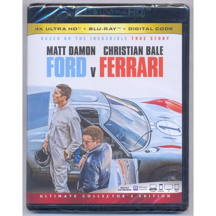 Ford V Ferrari 4K [ Blu-Ray ], Hobbies & Toys, Music & Media, CDs & DVDs on Carousell